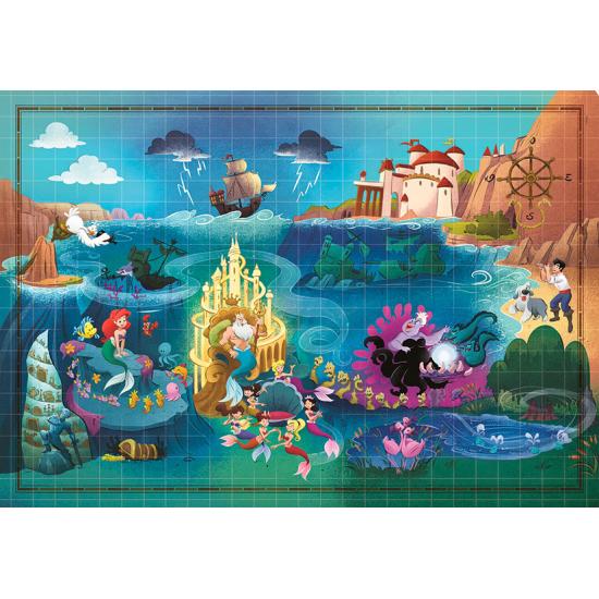 Comprar Puzzle Clementoni Story Maps La Sirenita De 1000 Piezas